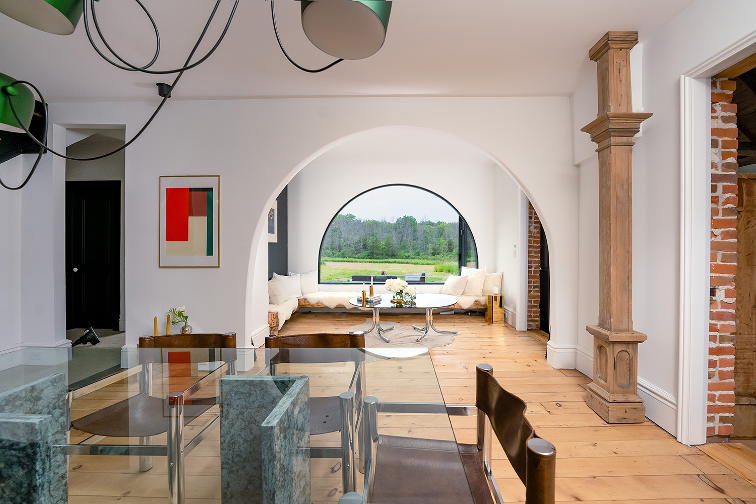 Metal-Clad Wood Half-Round Window for Country Views | Fieldstone ...