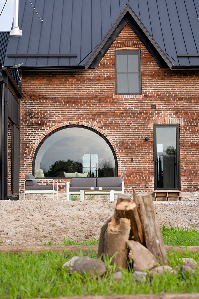 Metal-Clad Wood Half-Round Window for Country Views | Fieldstone ...